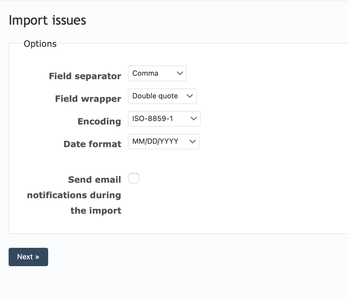Importing Issues with CSV | My Redmine Global Edition