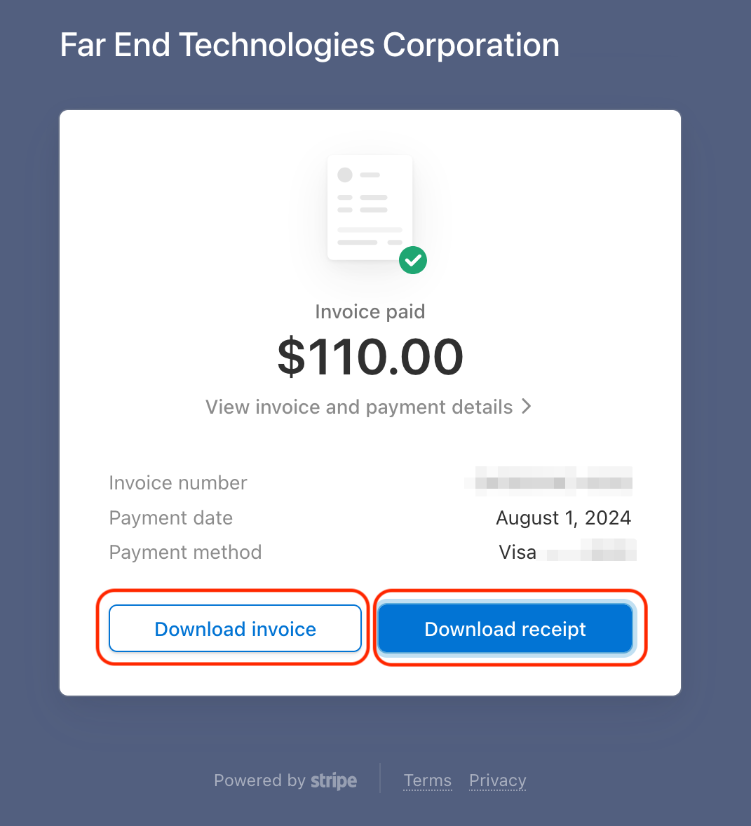 Invoice & Receipt | My Redmine Global Edition