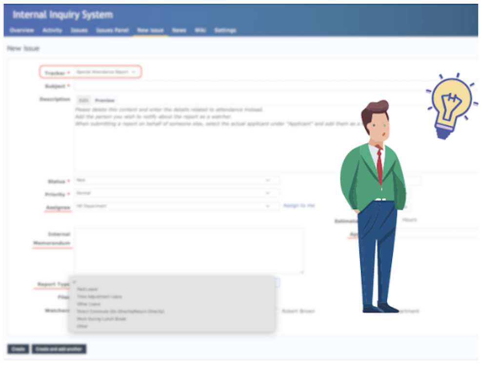 My Redmine for Internal Inquiry Management | My Redmine Global Edition