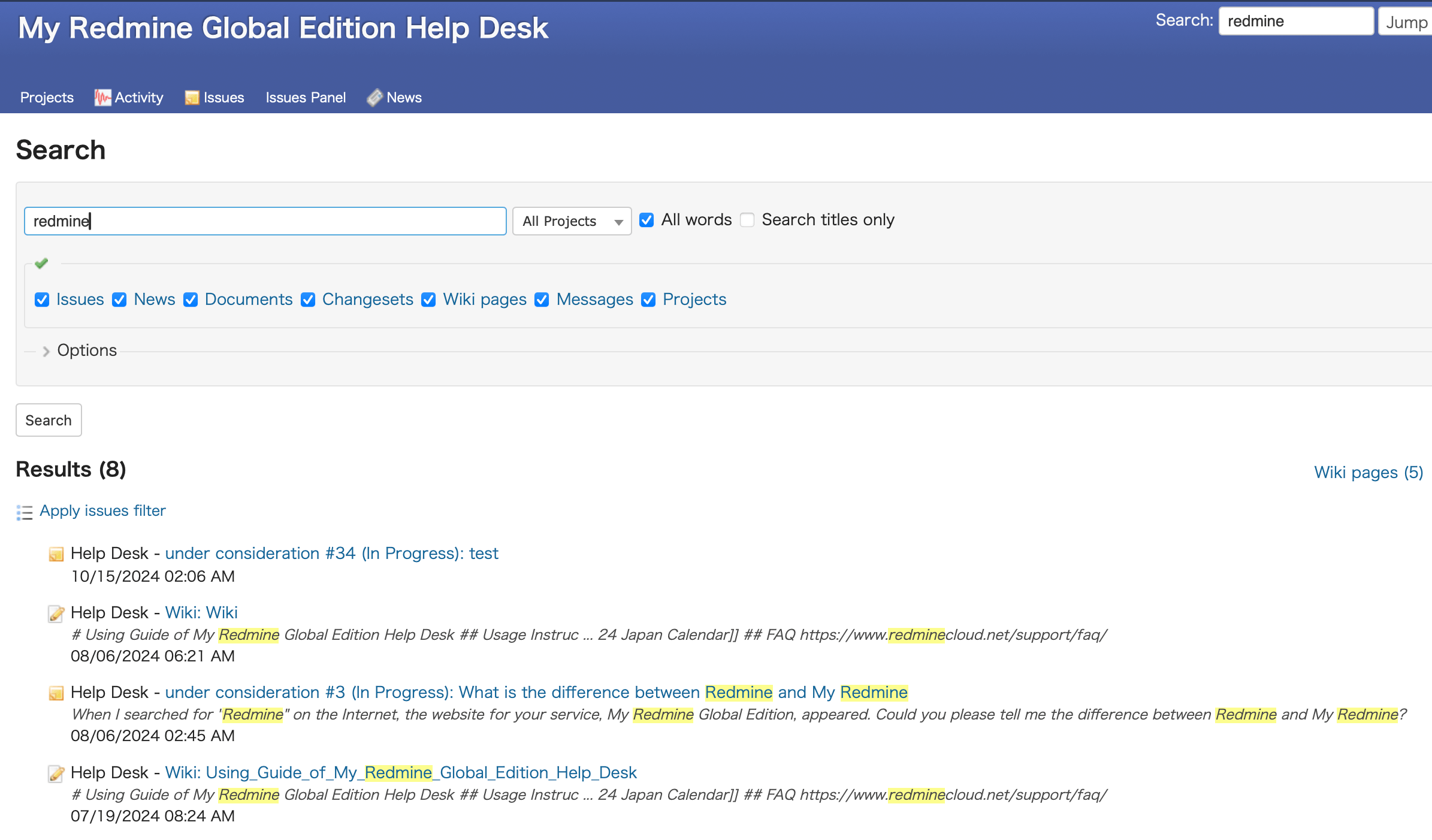 My Redmine for Customer Support | My Redmine Global Edition